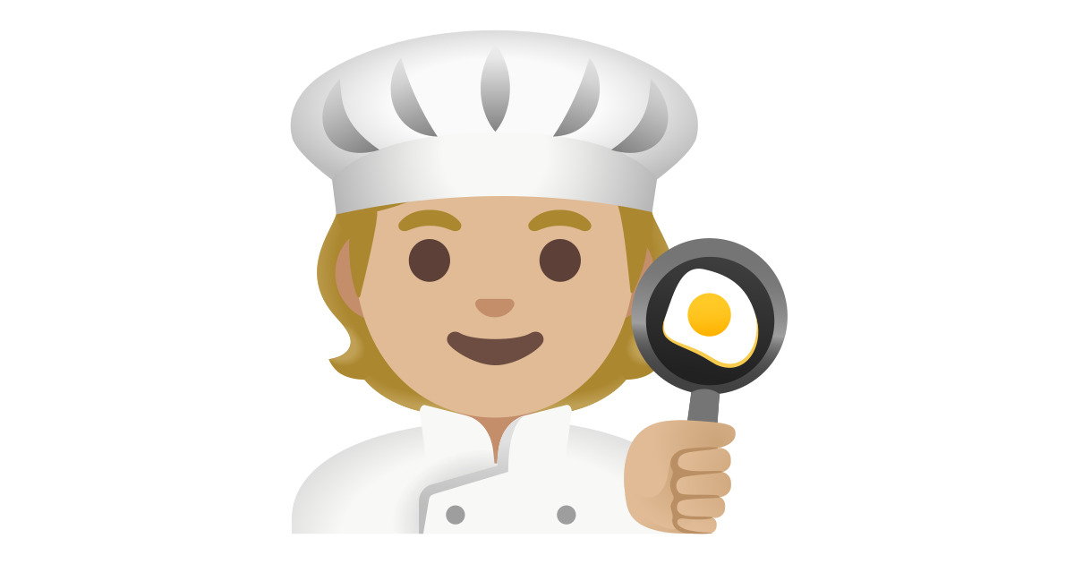 🧑🏼‍🍳 Cook: Medium-Light Skin Tone Emoji