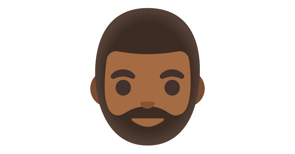 🧔🏾‍♂️ Man: Medium-Dark Skin Tone, Beard Emoji