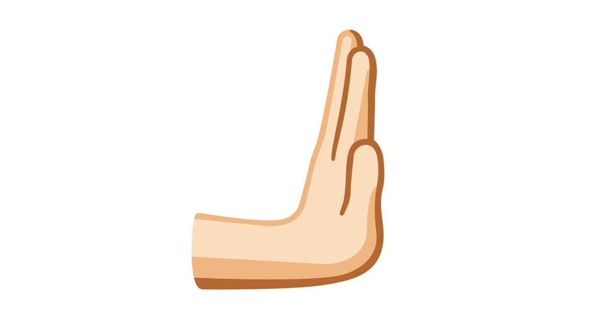 🏻 Rightwards Pushing Hand: Light Skin Tone Emoji