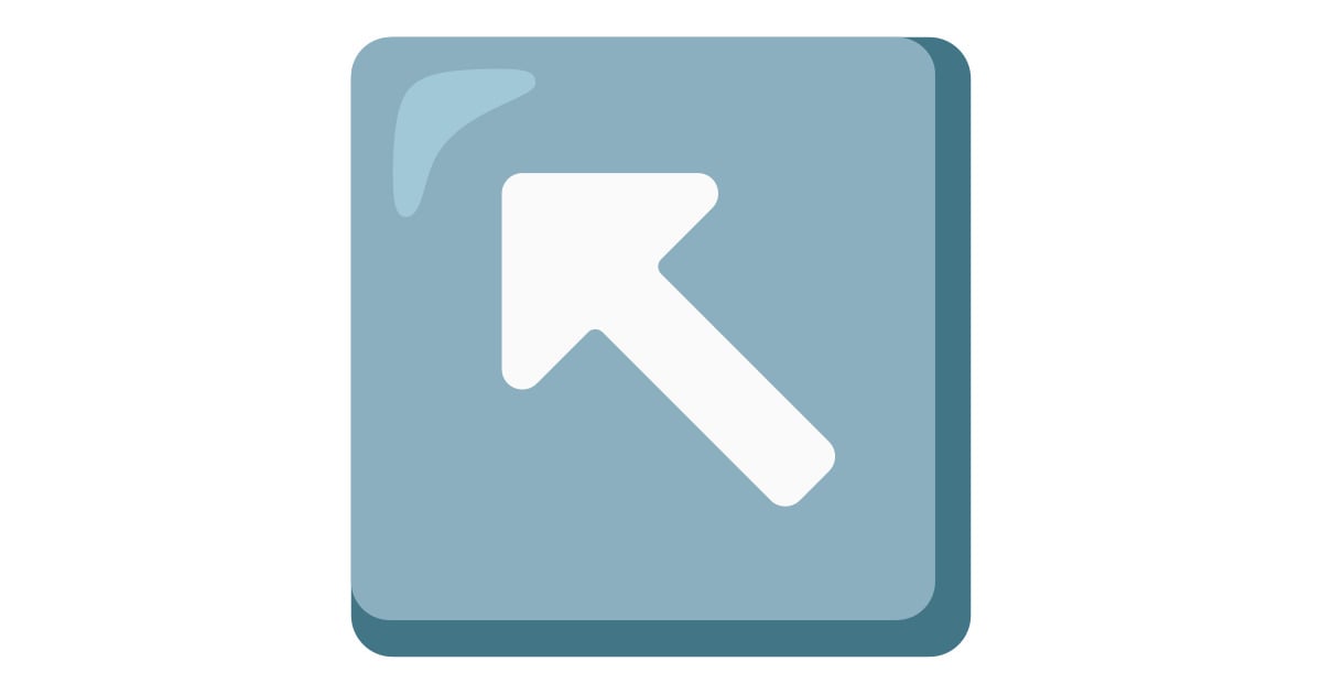 ↖️ Up-Left Arrow Emoji: Meaning & Usage