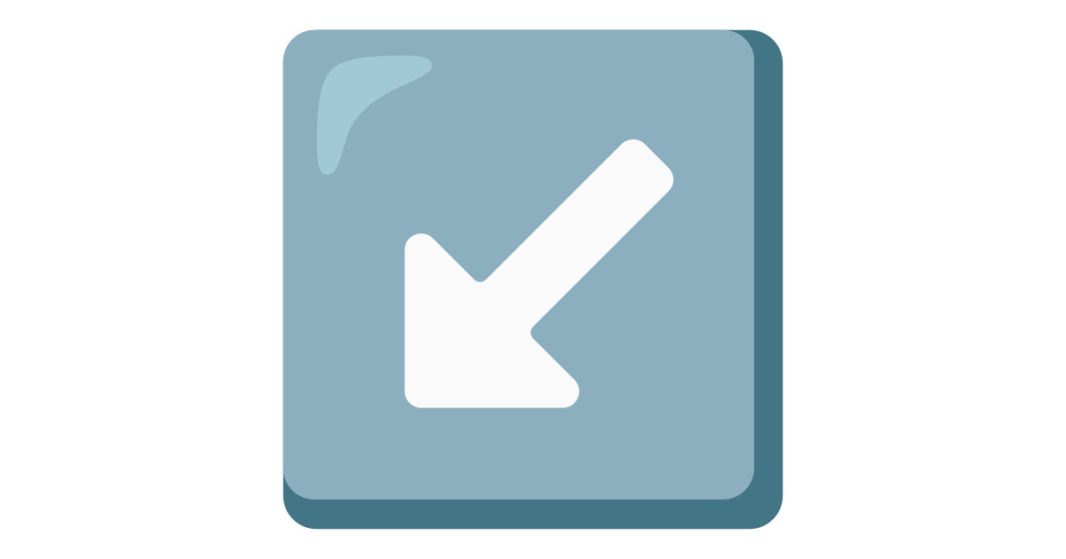 ↙️ Down-Left Arrow Emoji: Meaning & Usage