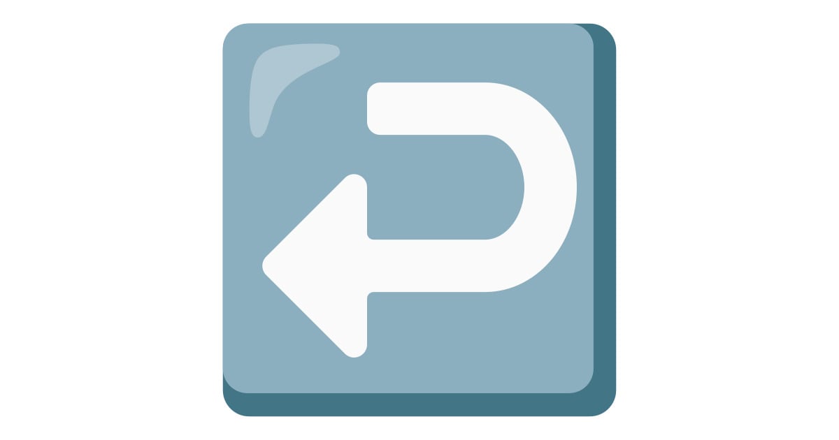 ↩️ Right Arrow Curving Left Emoji: Meaning & Usage