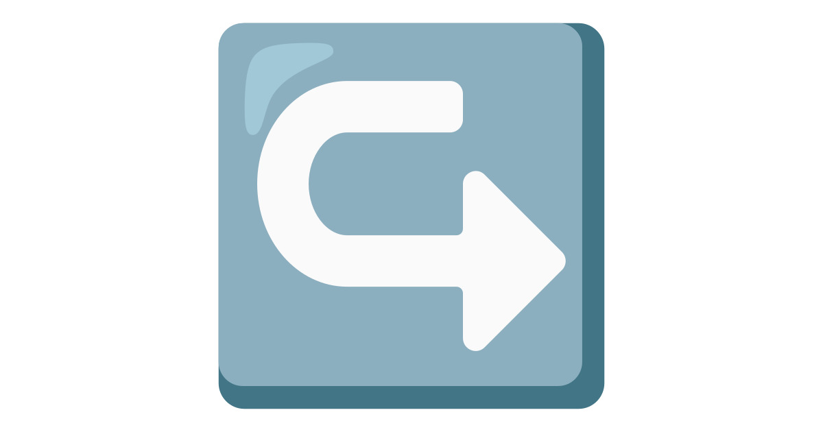 ↪️ Left Arrow Curving Right Emoji: Meaning & Usage