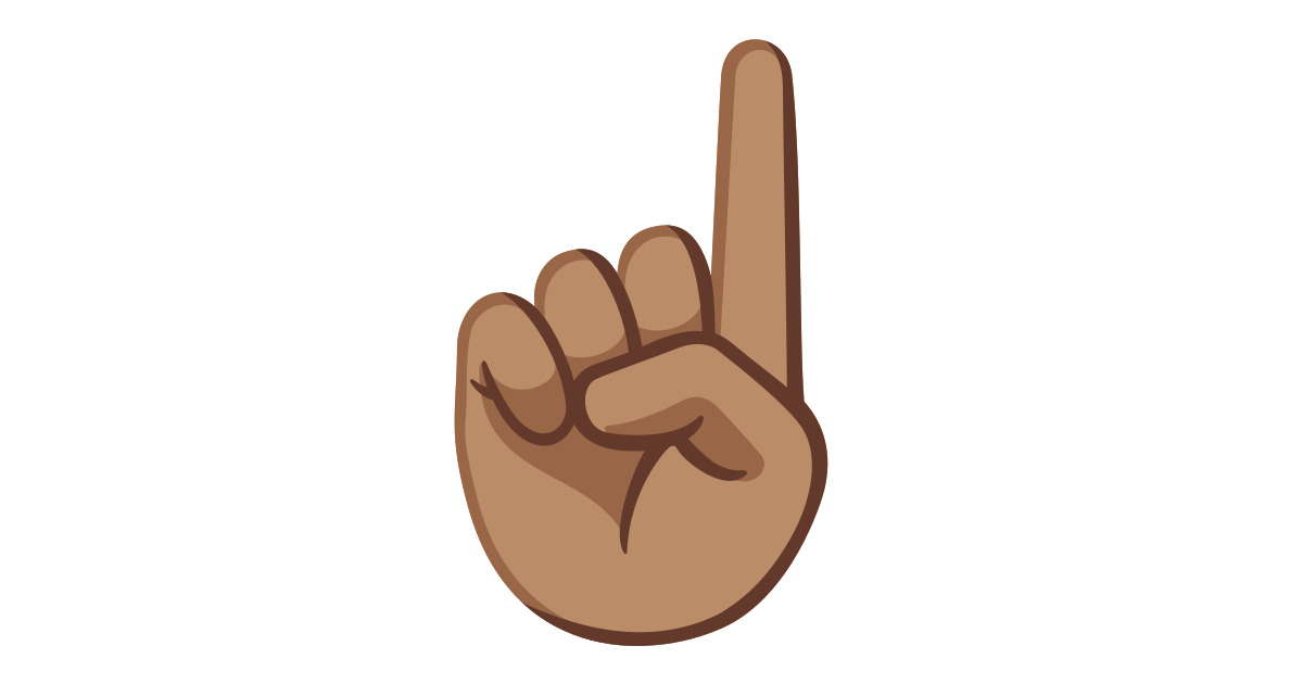 ☝🏽 Index Pointing Up: Medium Skin Tone Emoji