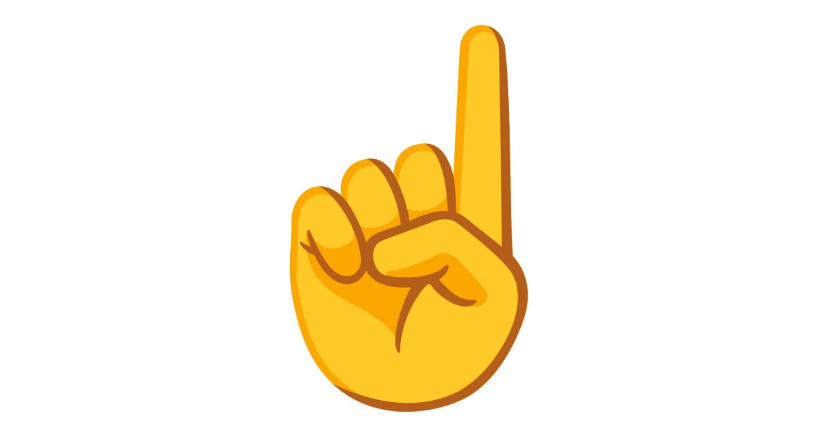 ☝️ Index Pointing Up Emoji: Meaning & Usage
