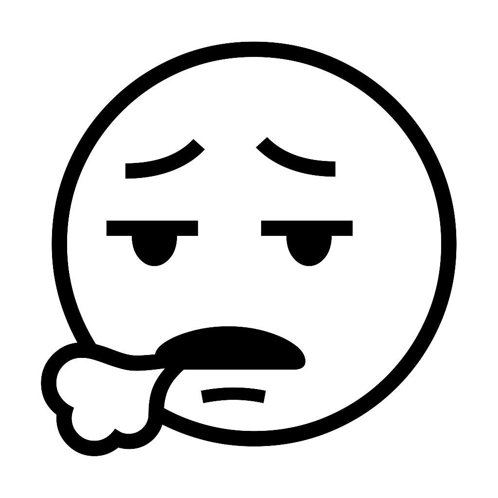 😮‍💨 Visage Expirant Emoji: Signification & Utilisation