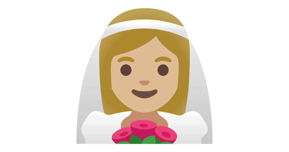 👰🏼‍♀️ Woman With Veil: Medium-Light Skin Tone Emoji