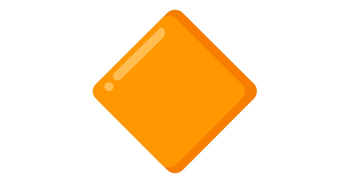 🔶 Large Orange Diamond Emoji