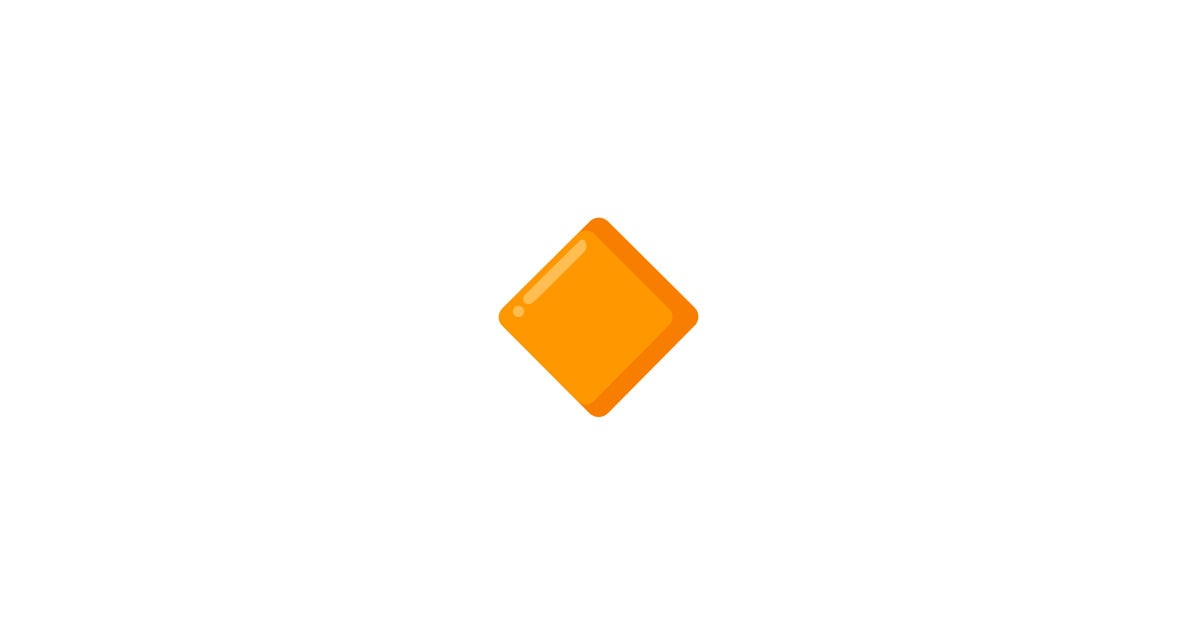 🔸 Small Orange Diamond Emoji