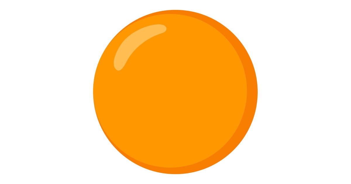 🟠 Círculo Laranja Emoji