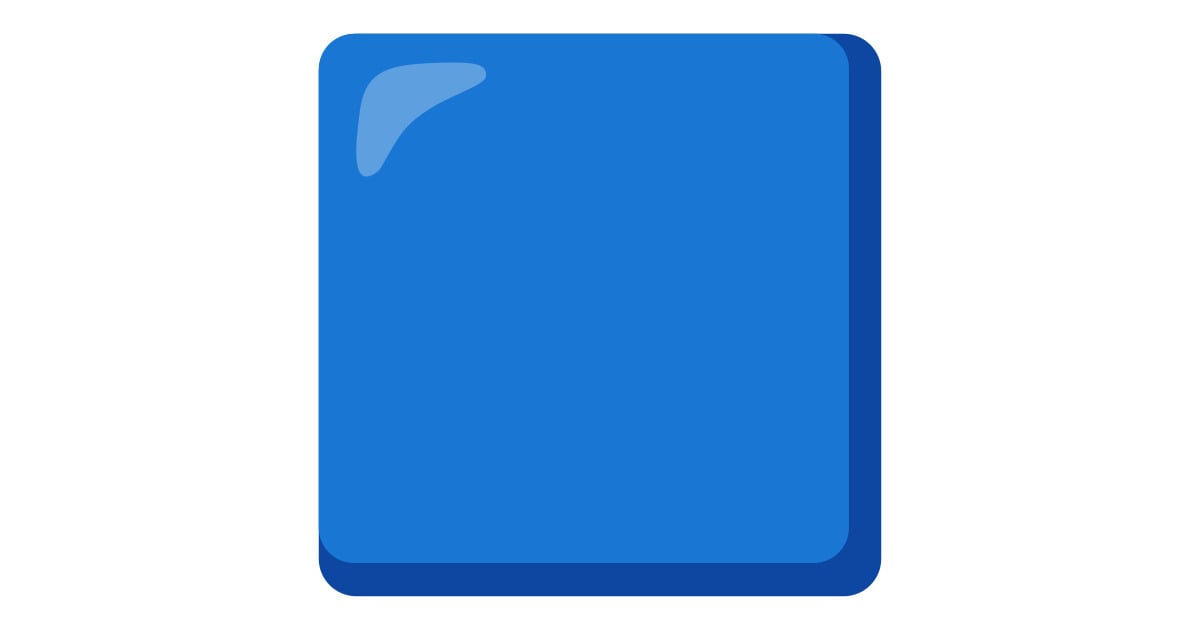 🟦 Quadrado Azul Emoji