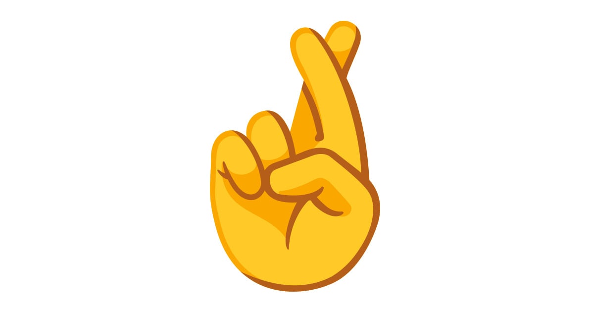 Hand Symbol Crossed Fingers