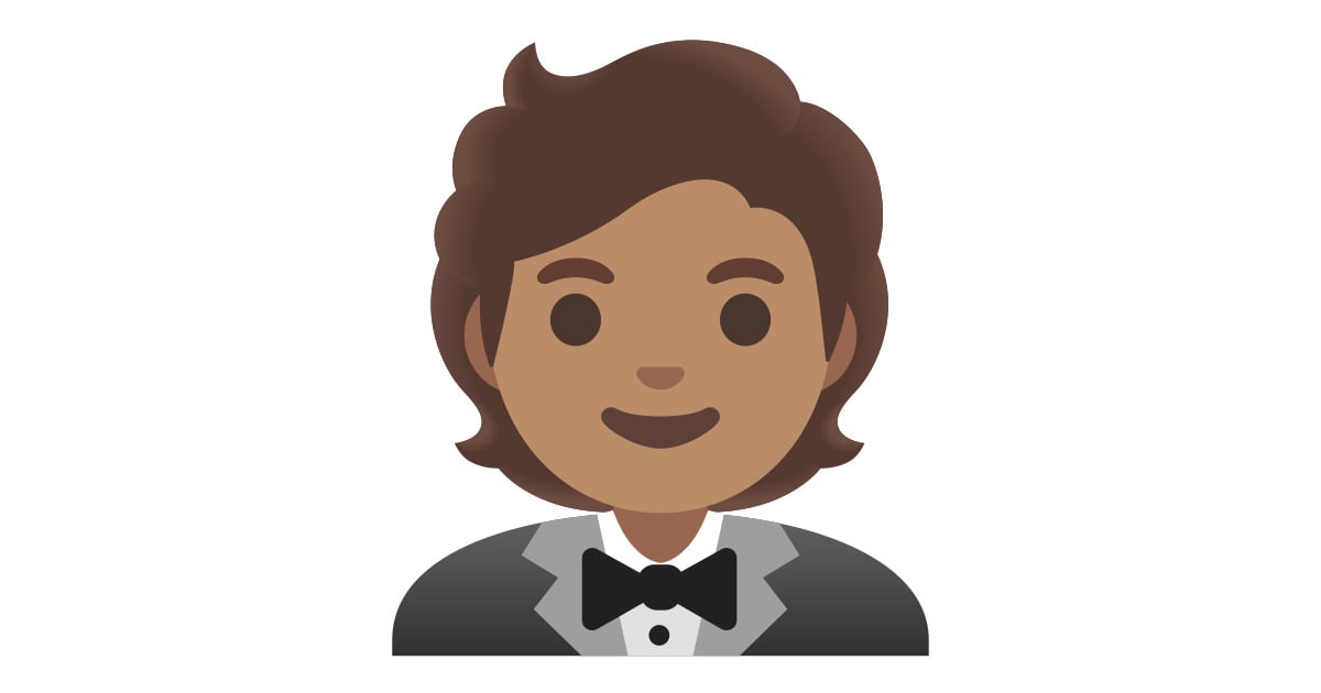 🤵🏽 Pessoa De Smoking: Pele Morena Emoji