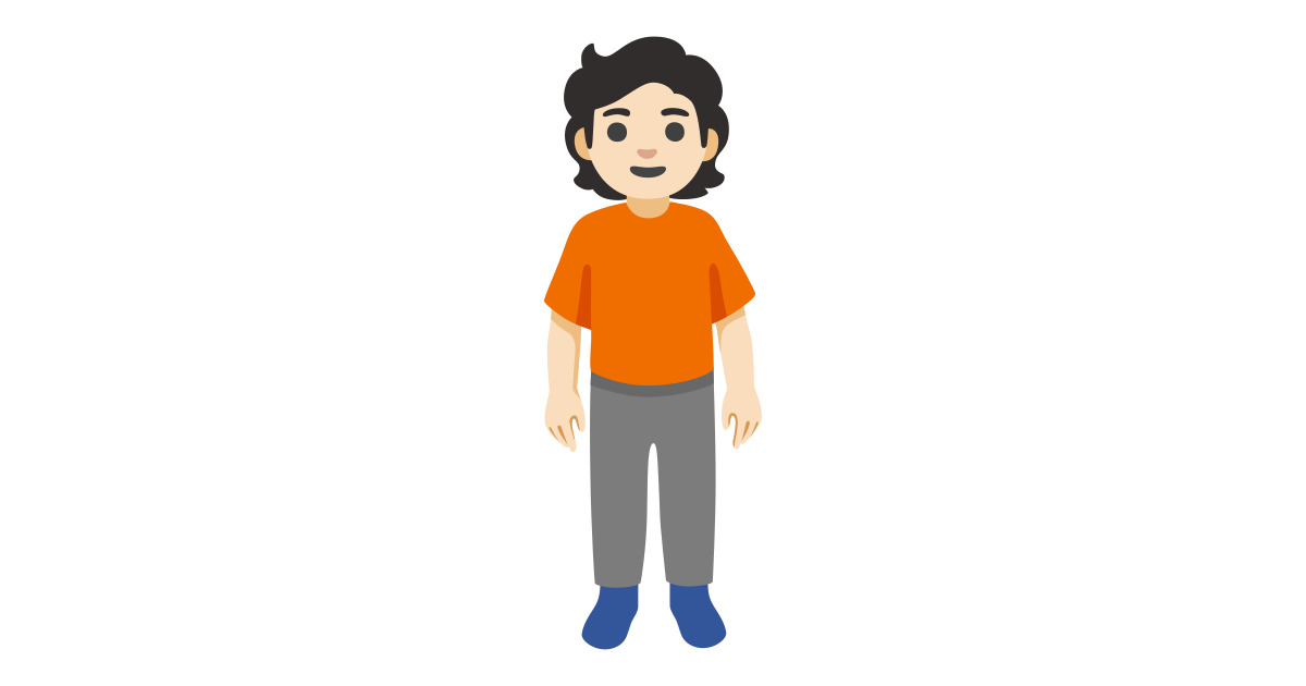 🧍🏻 Person Standing: Light Skin Tone Emoji