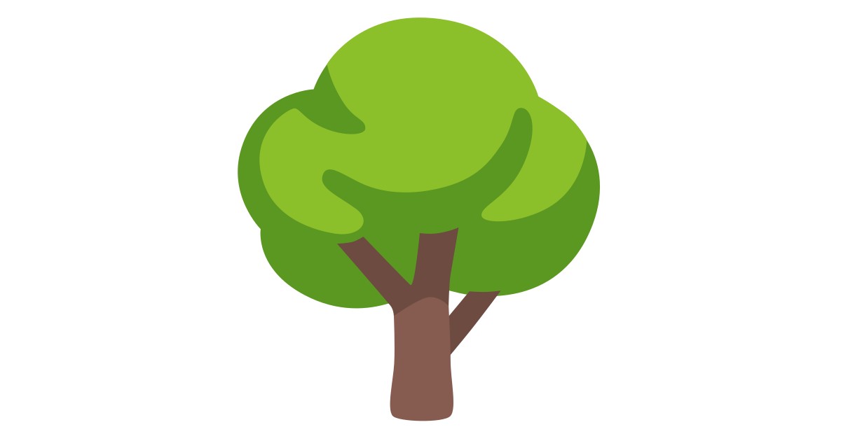 🌳 árbol De Hoja Caduca Emoji