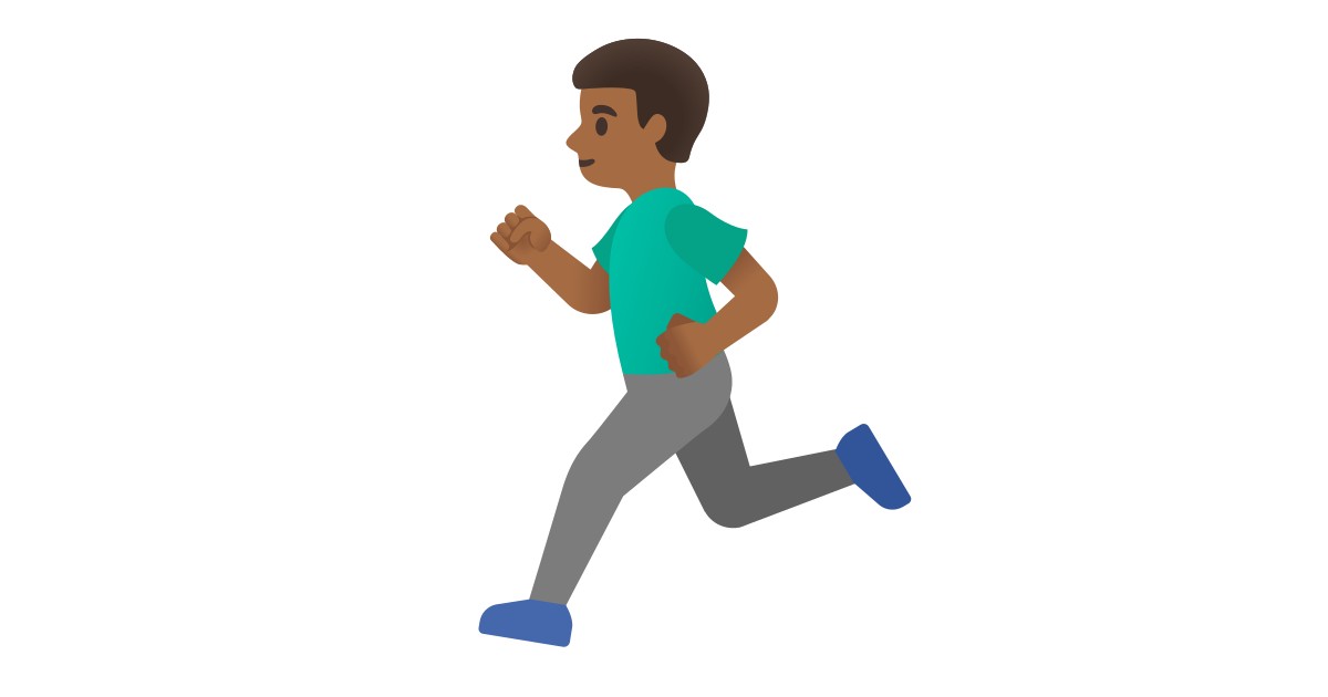 🏃🏾‍♂️ Man Running: Medium-dark Skin Tone Emoji