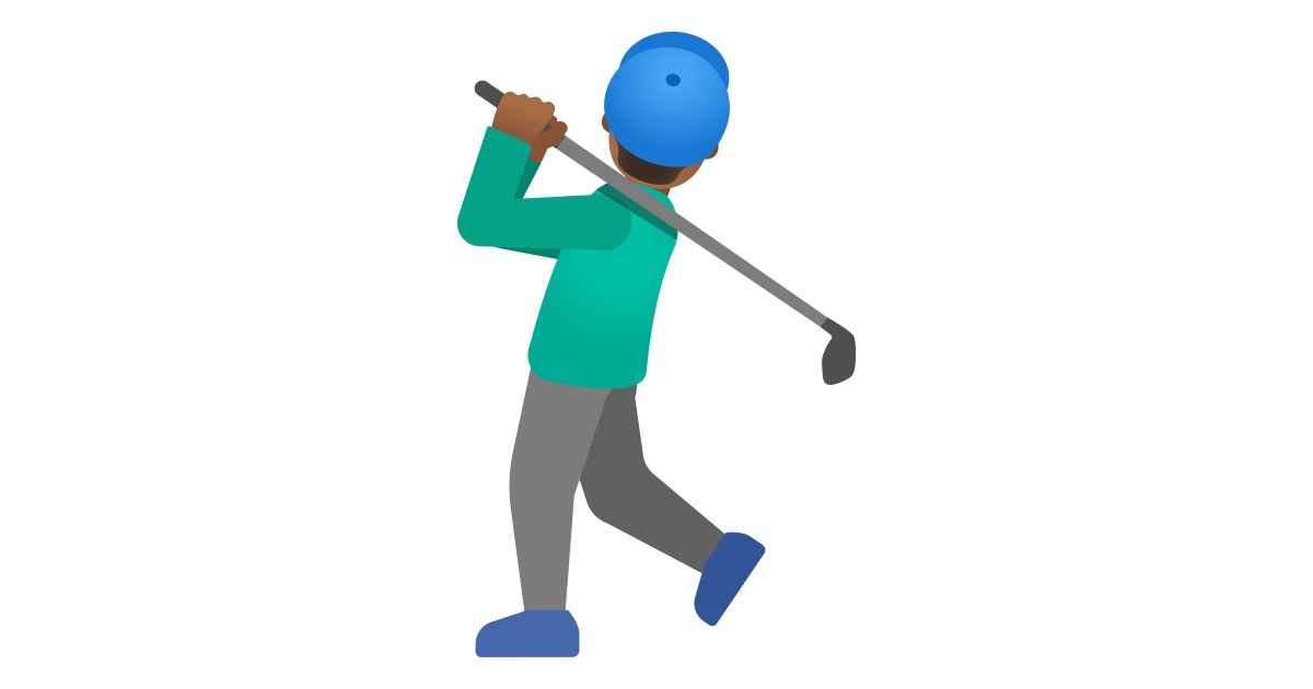 🏌🏾‍♂️ Man Golfing: Medium-dark Skin Tone Emoji