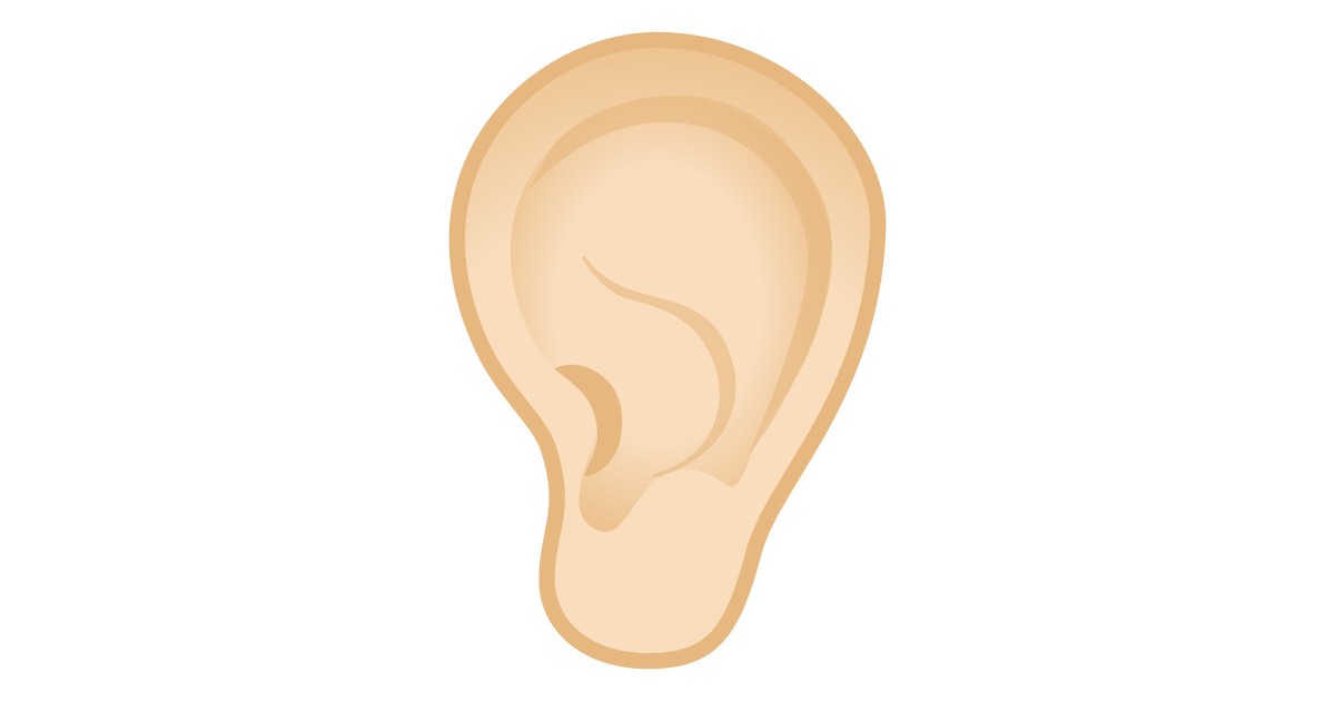 👂🏻 Ear: Light Skin Tone Emoji
