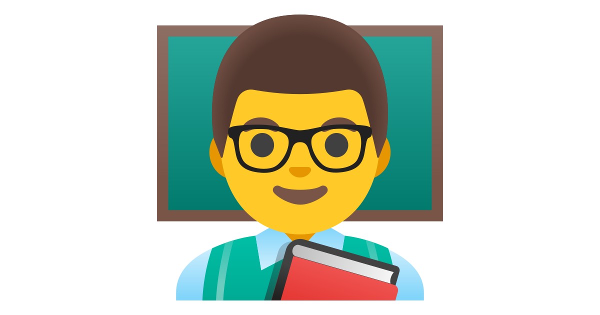 👨‍🏫 Man Teacher Emoji | Professor Emoji