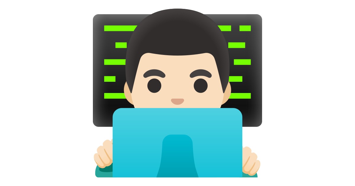 👨🏻‍💻 Man Technologist: Light Skin Tone Emoji