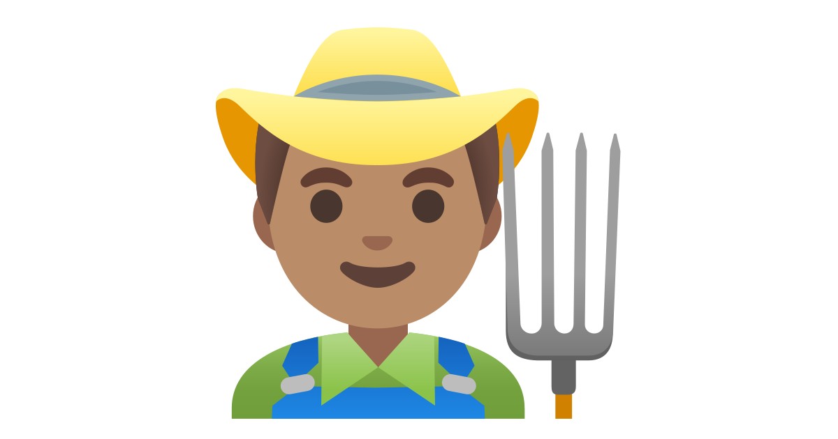 👨🏽‍🌾 Man Farmer: Medium Skin Tone Emoji