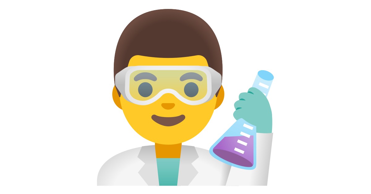 👨‍🔬 Profesional De La Ciencia Hombre Emoji