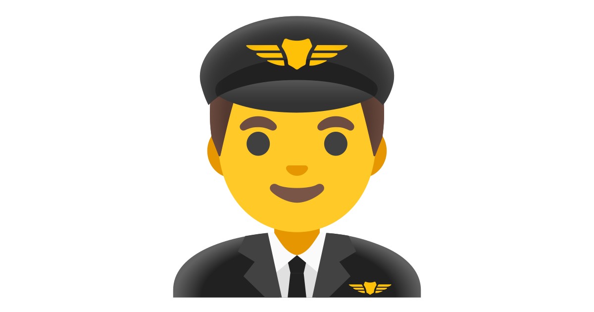 👨‍ ️ Man Pilot Emoji