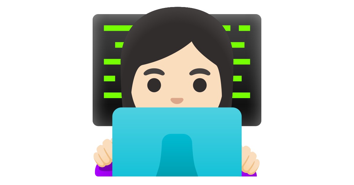 👩🏻‍💻 Woman Technologist: Light Skin Tone Emoji