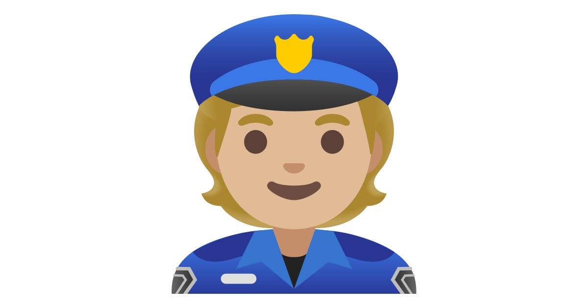 👮🏼 Police Officer: Medium-light Skin Tone Emoji
