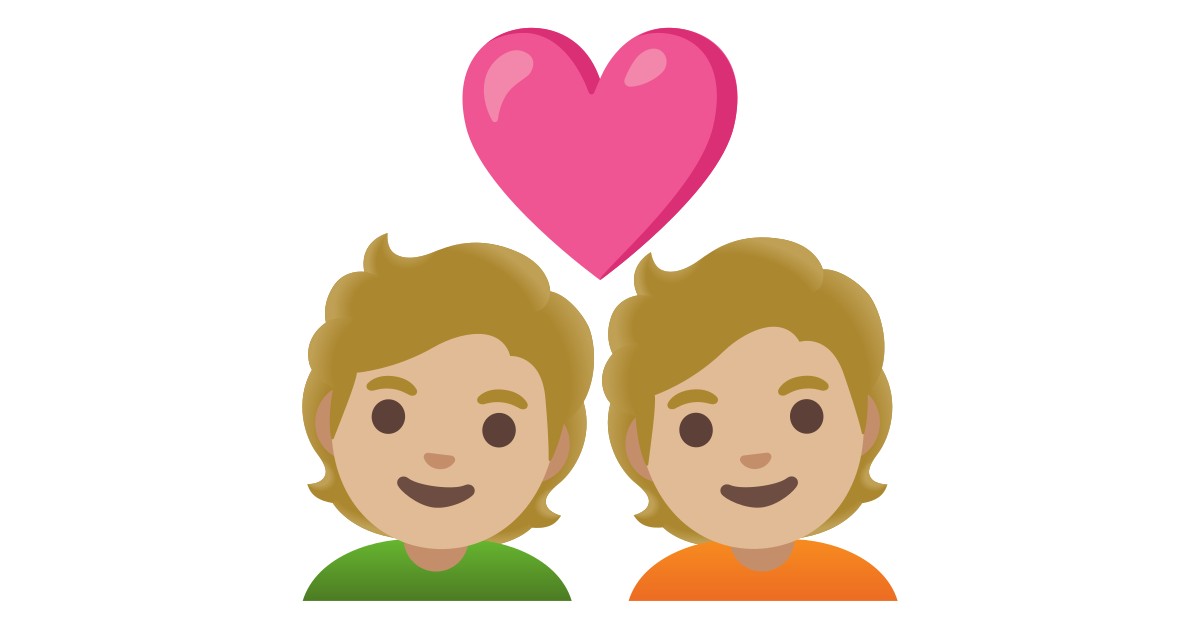 💑🏼 Pareja Enamorada: Tono De Piel Claro Medio Emoji