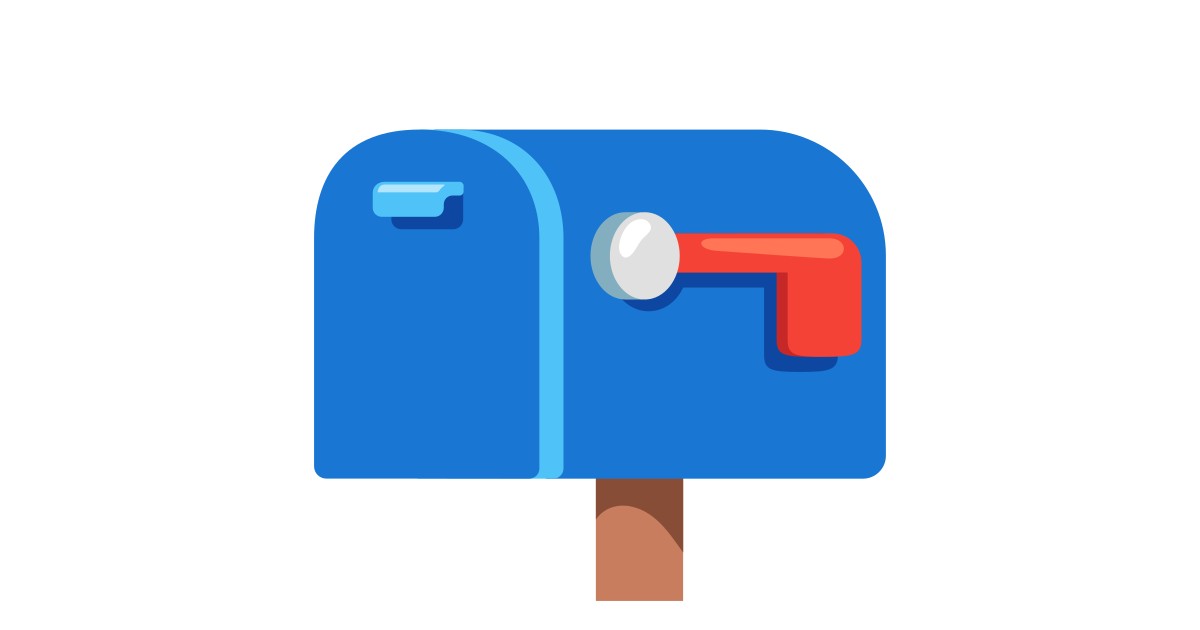 📪 Boîte Aux Lettres Fermée Drapeau Baissé Emoji