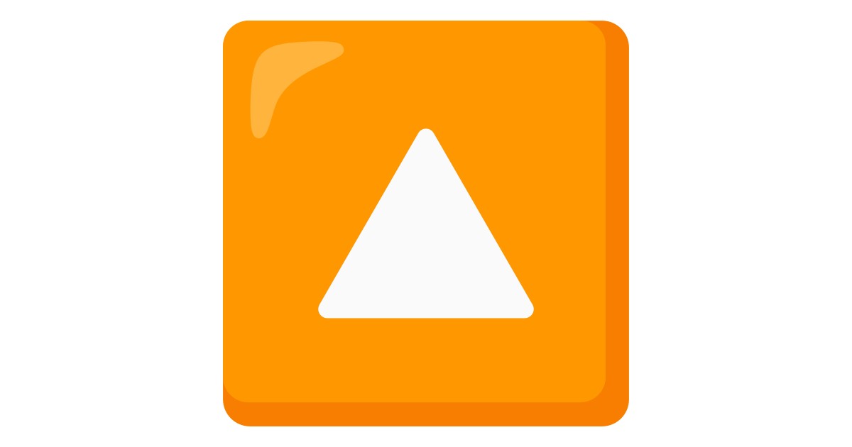 🔼 Triángulo Hacia Arriba Emoji