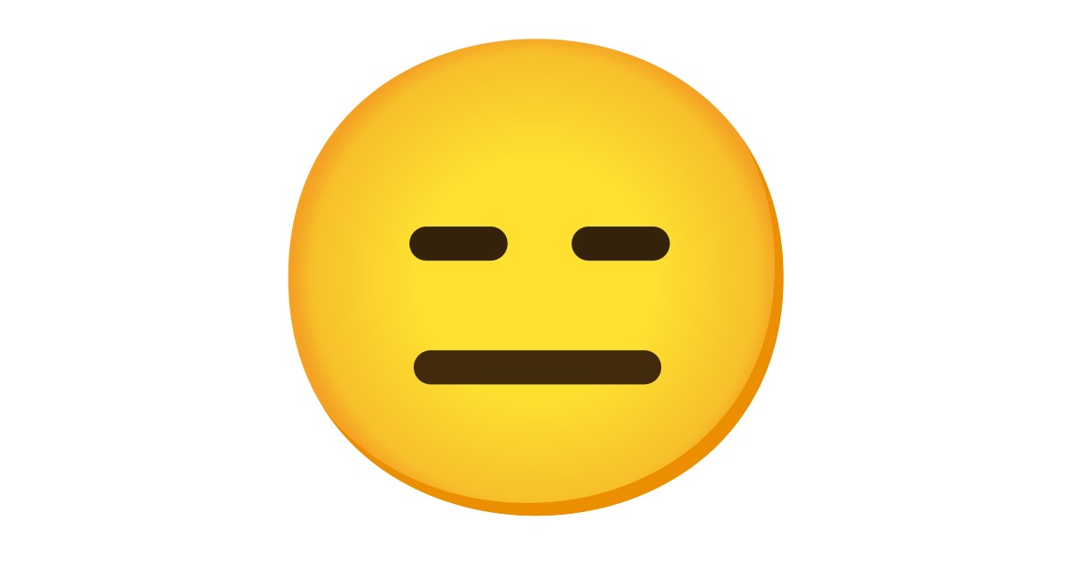 😑 Expressionless Face Emoji | Meh! Emoji, Expressionless Emoji