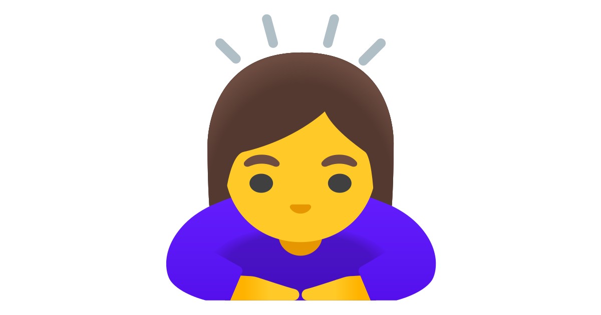 🙇‍♀️ Mujer Haciendo Una Reverencia Emoji