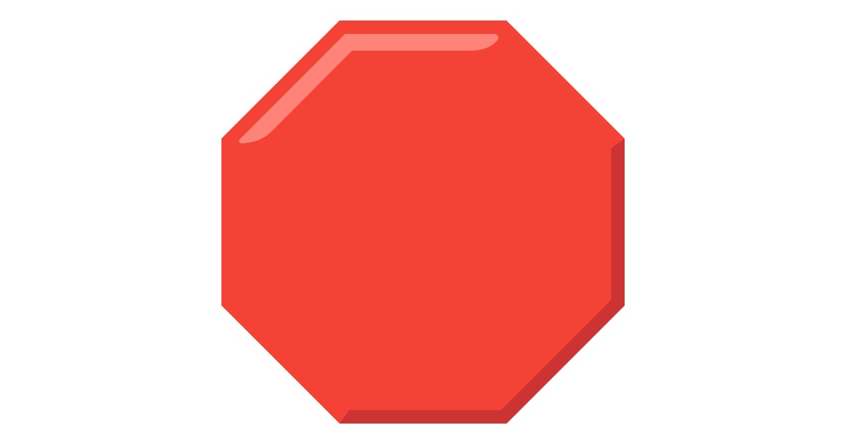 🛑 Stop Sign Emoji