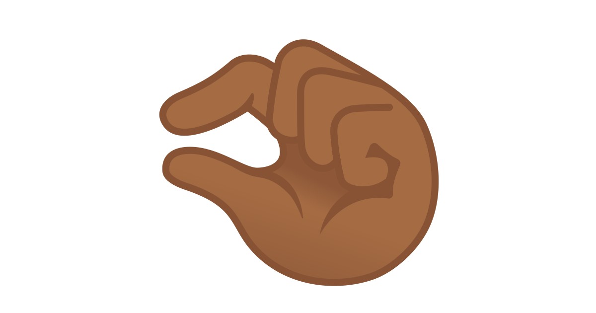 🤏🏾 Pinching Hand: Medium-dark Skin Tone Emoji