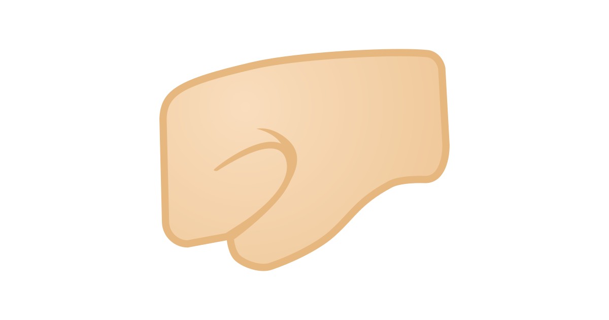 🤛🏻 Left-facing Fist: Light Skin Tone Emoji