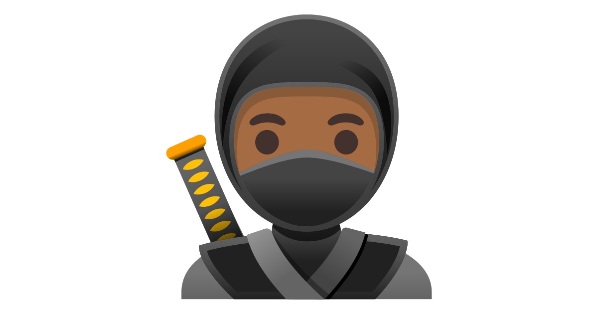 🥷🏾 Ninja: Medium-dark Skin Tone Emoji