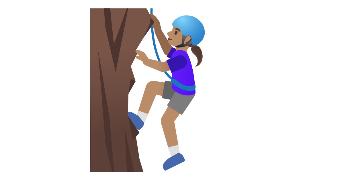 🧗🏽‍♀️ Woman Climbing: Medium Skin Tone Emoji