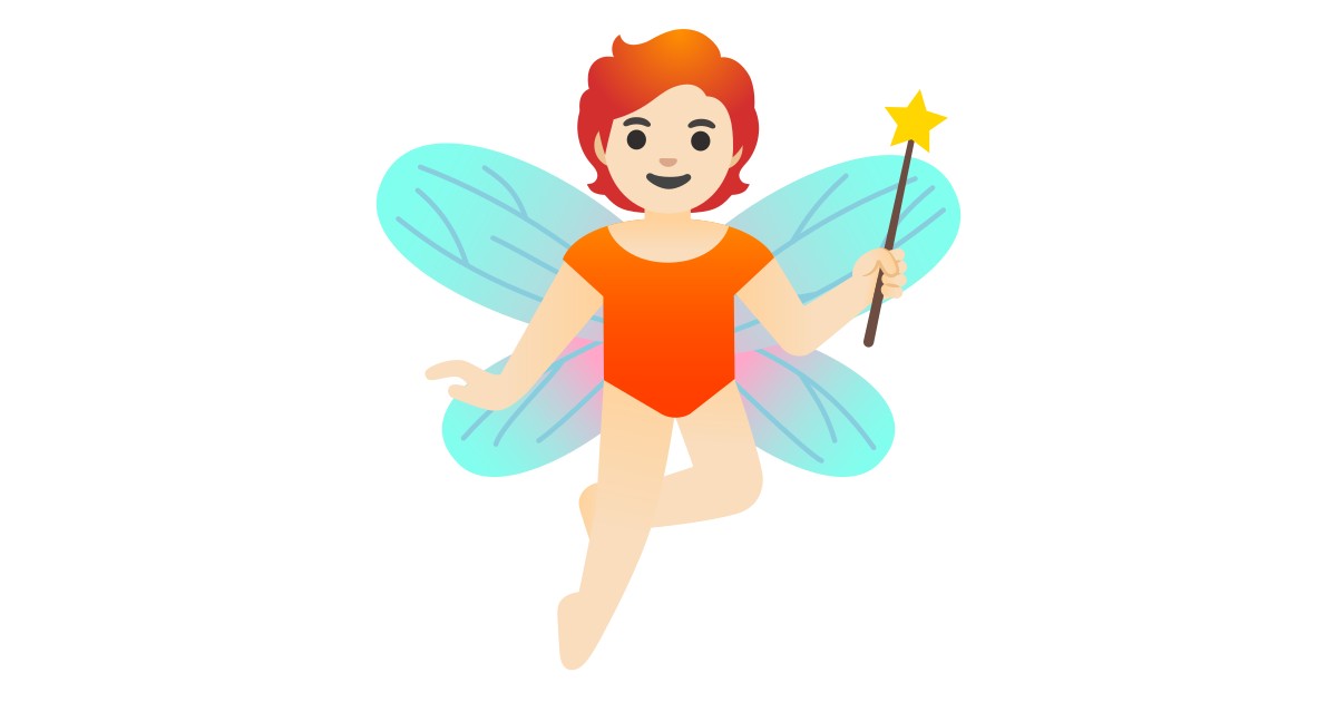 🧚🏻 Fada: Pele Clara Emoji