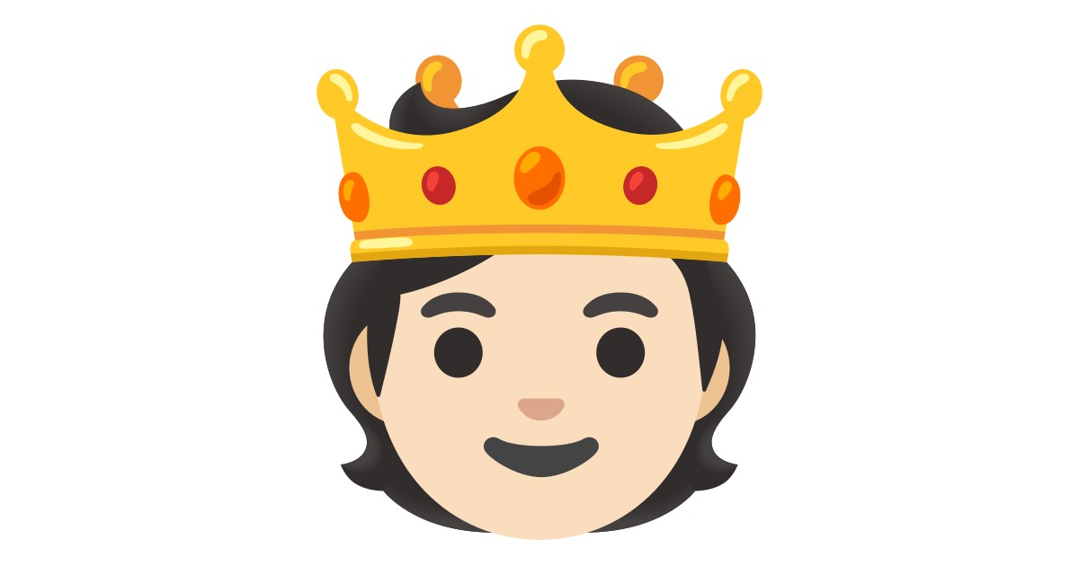 🫅🏻 Person With Crown: Light Skin Tone Emoji