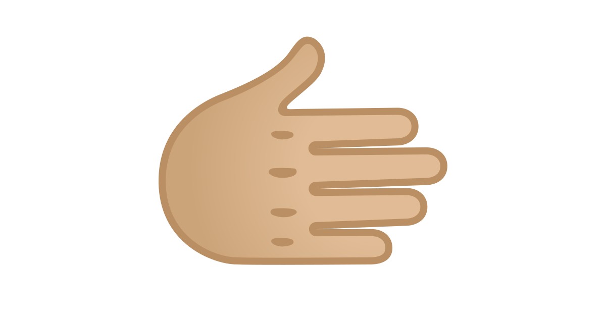 🫱🏼 Rightwards Hand: Medium-light Skin Tone Emoji