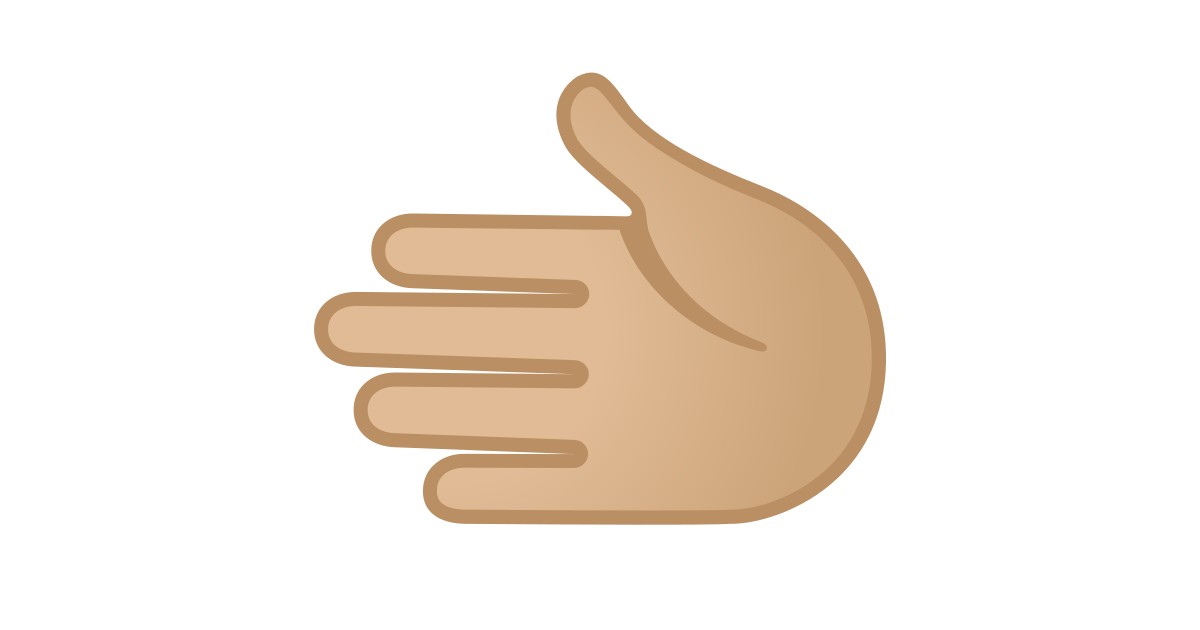 🫲🏼 Leftwards Hand: Medium-light Skin Tone Emoji in 100+ languages 🫲🏼 Leftwards Hand: Medium-light Skin Tone Emoji in 100+ languages