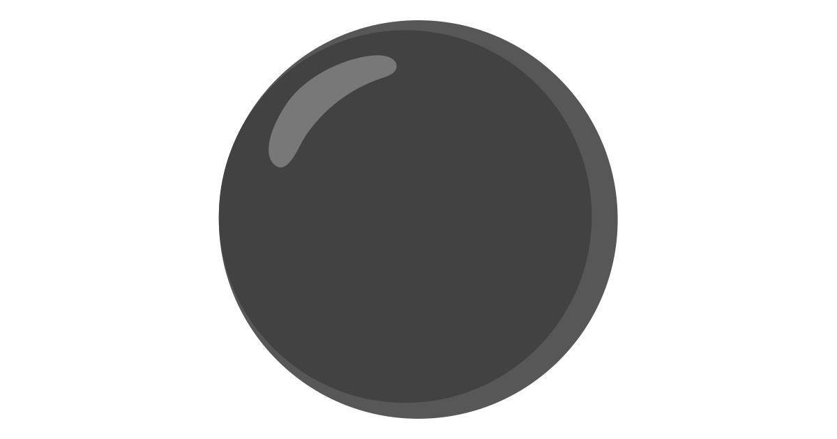 ⚫ Círculo Negro Emoji
