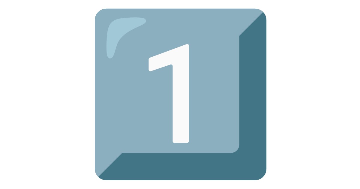 1️⃣ Keycap: 1 Emoji | One Emoji