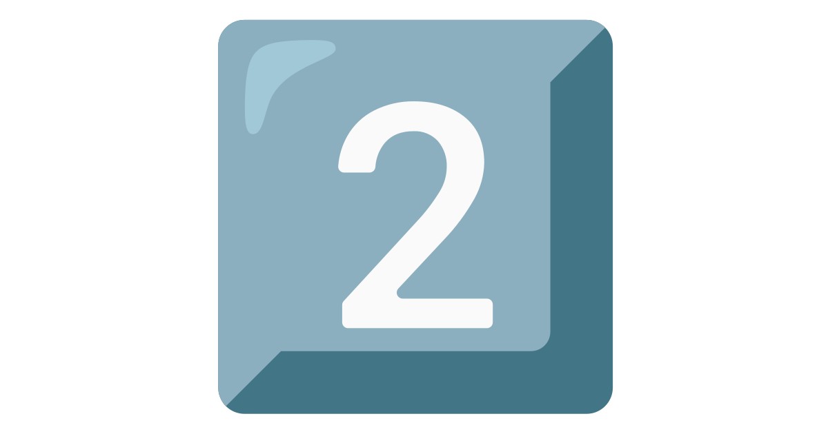 2️⃣ Keycap: 2 Emoji | Two Emoji