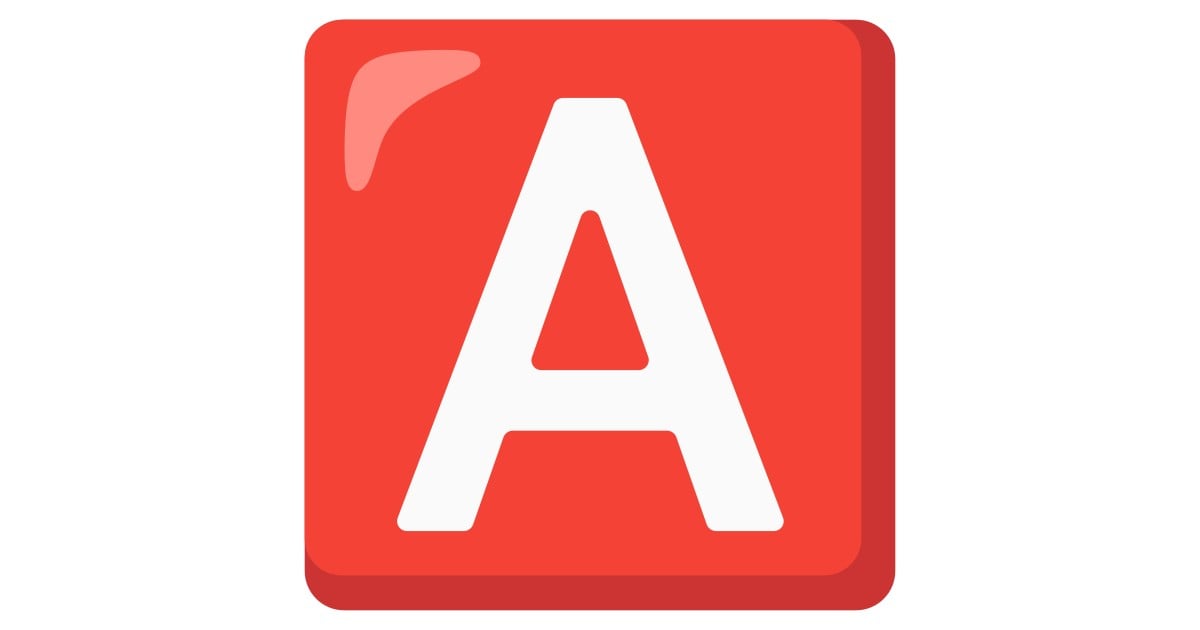 🅰️ A Button (blood Type) Emoji | A Emoji