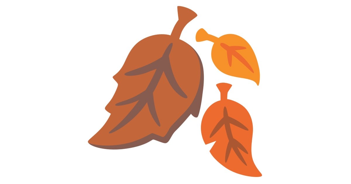 Fallen Leaf Emoji Fallen Leaf Emoji