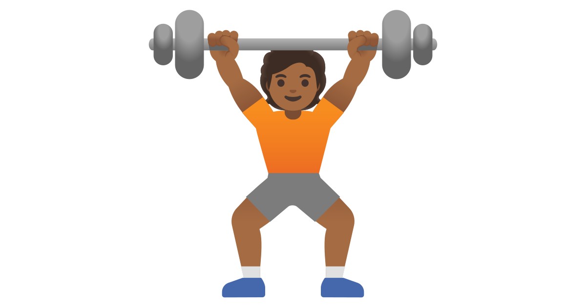 🏋🏾 Person Lifting Weights: Medium-dark Skin Tone Emoji