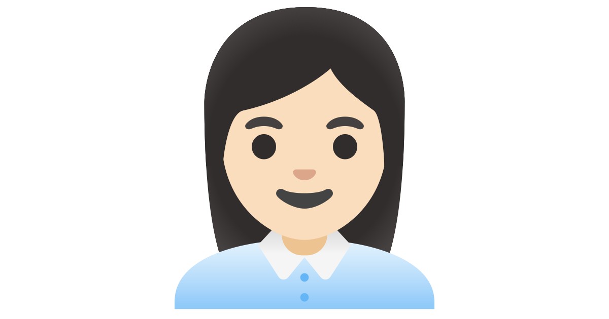 👩🏻‍💼 Employée De Bureau : Peau Claire Emoji